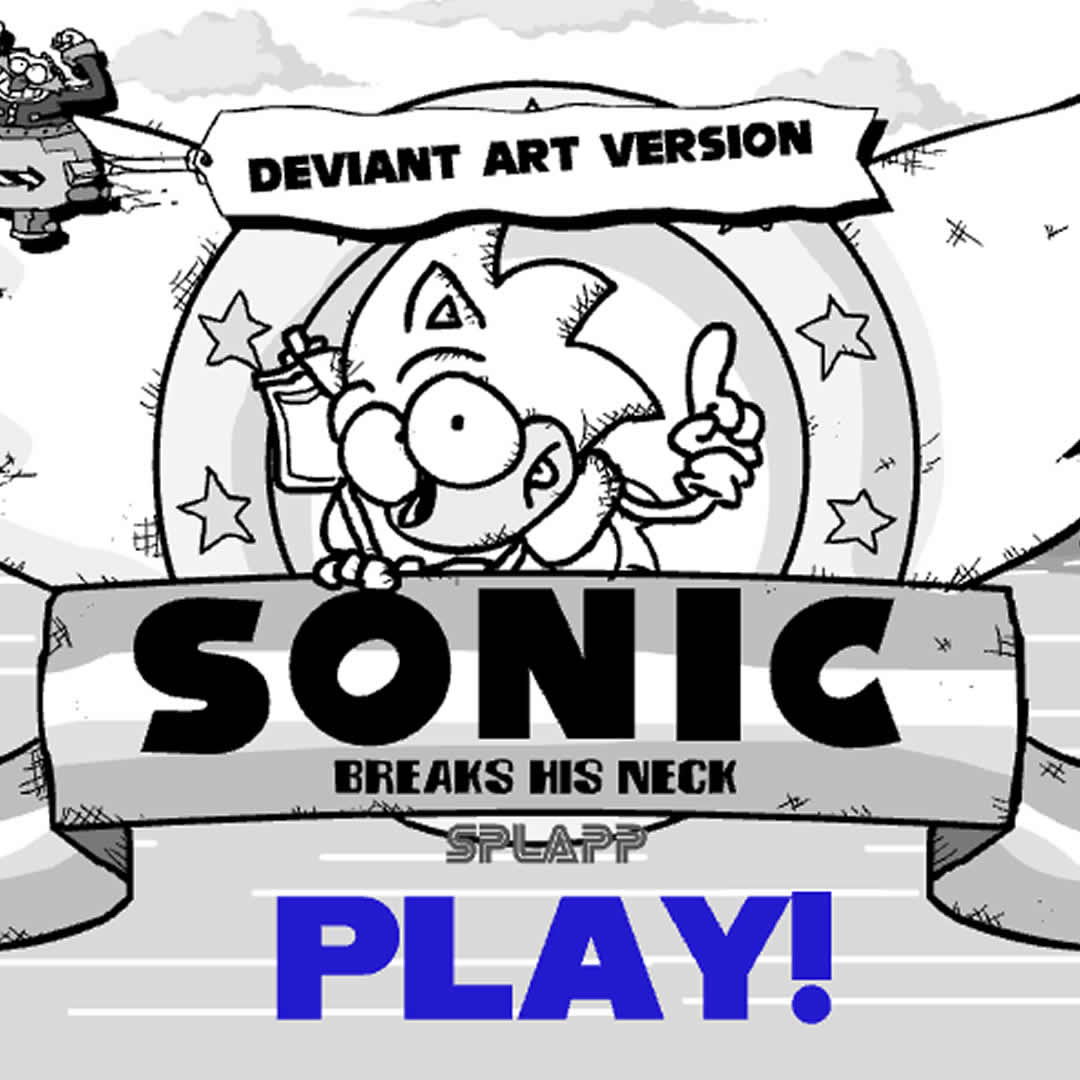 Sonic breaks his neck - EmeraldGames.com